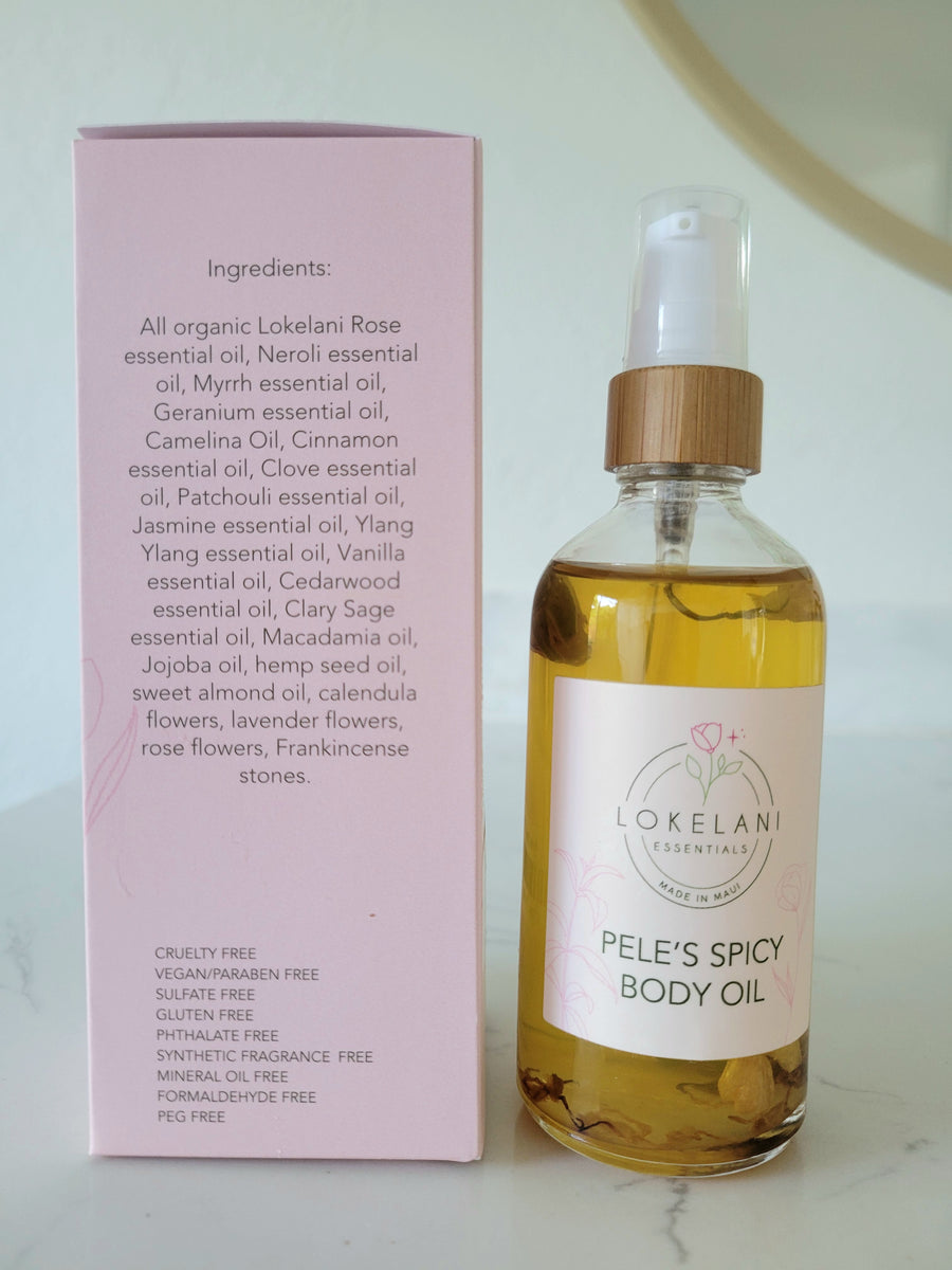 Pele's Spicy Body Oil – Lele by Adelina a Mare